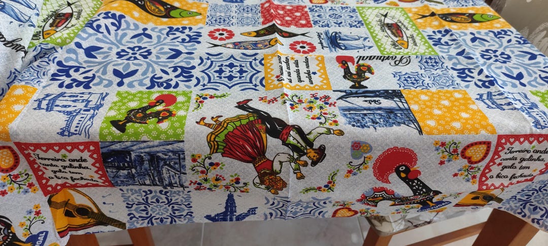 Traditional Portuguese Tablecloth: Durable Print, 150x200cm - Etsy