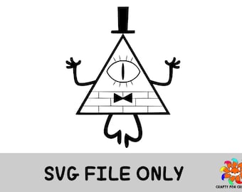 Gravity Falls Bill Cipher SVG Vector - Etsy