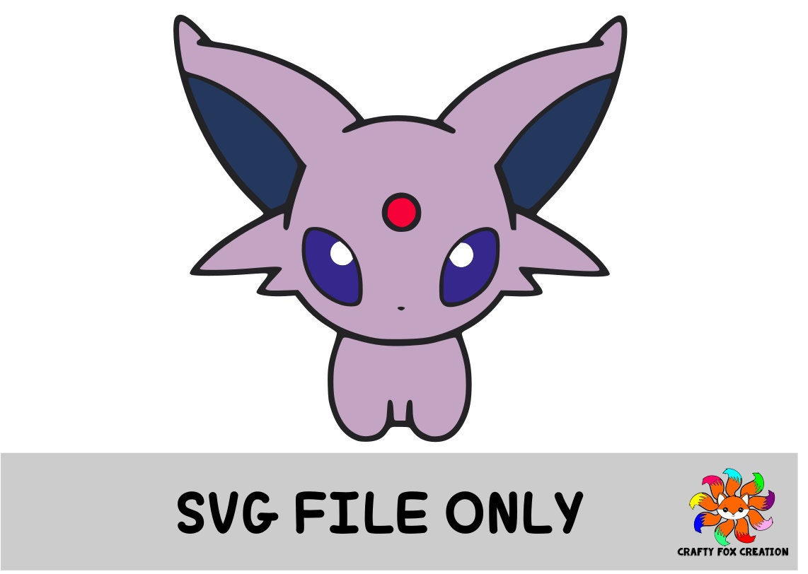 Espeon SVG - Etsy