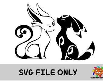 Espeon Umbreon Bundle, Espeon Umbreon Svg Bundle, Espeon Umbreon Svg ...
