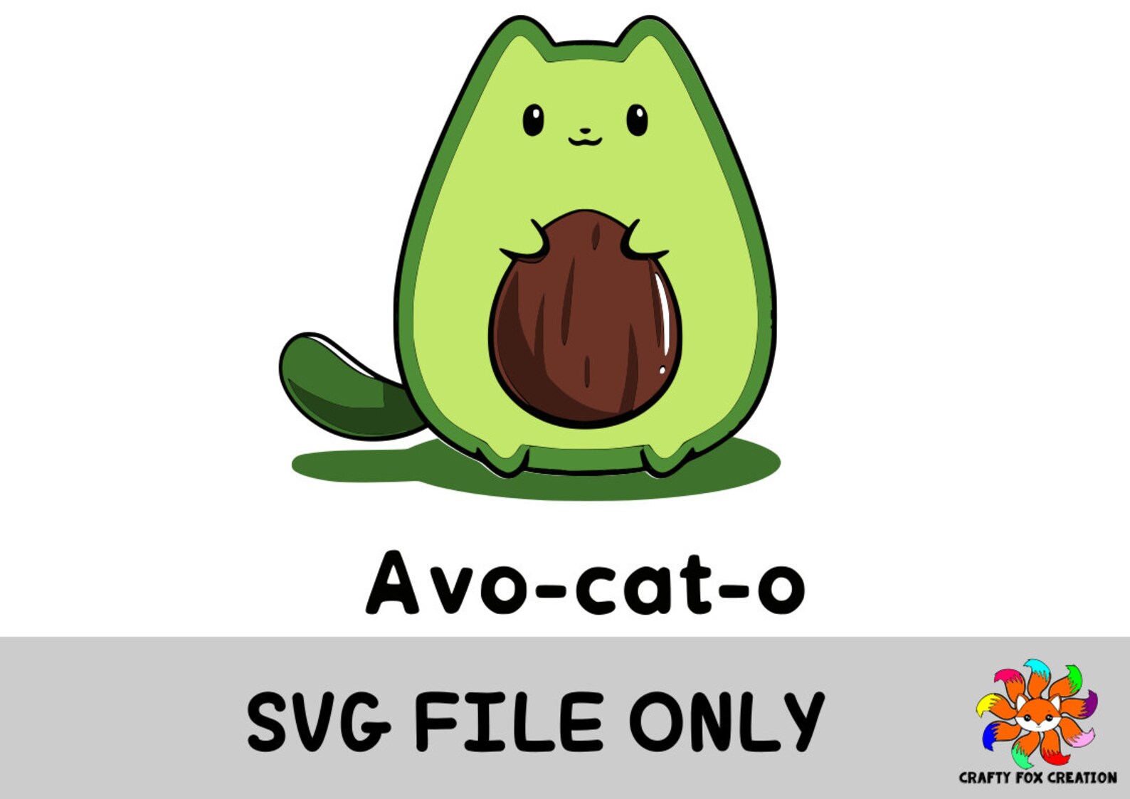 Avo-cat-o SVG - Etsy