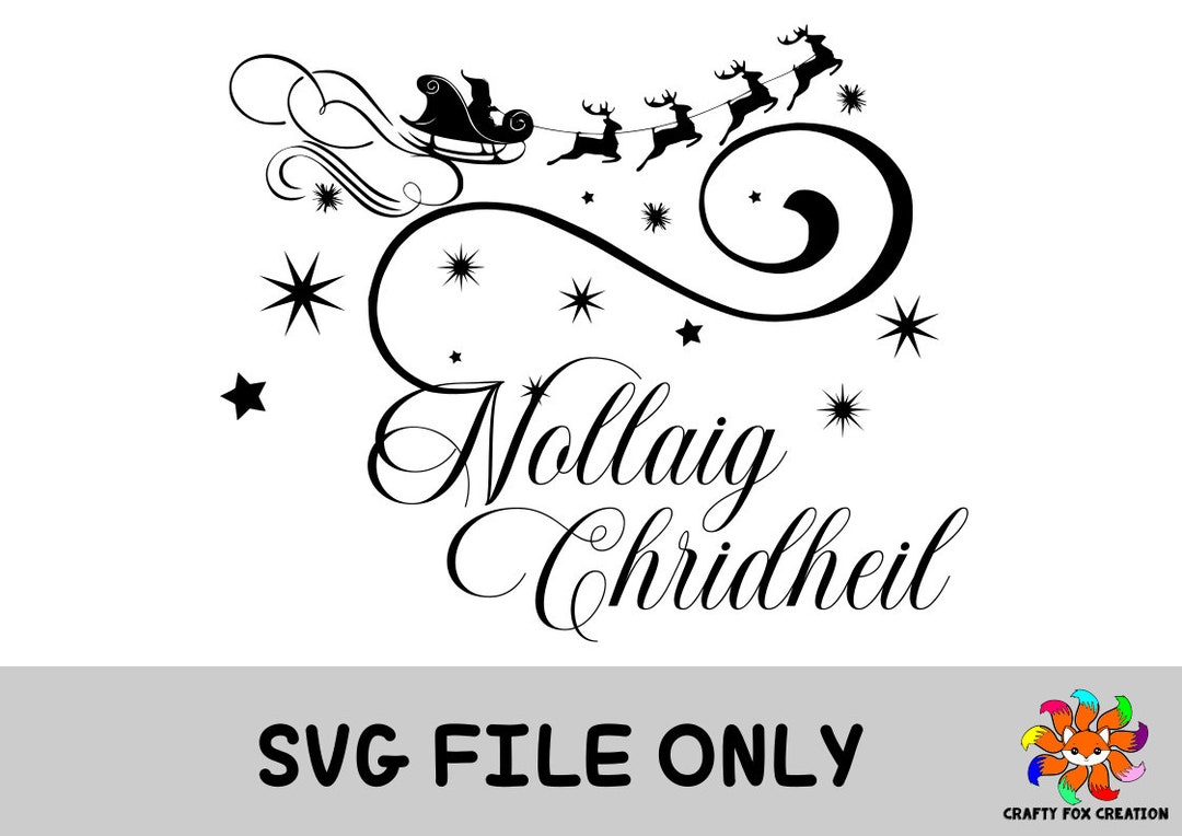 Nollaig Chridheil SVG - Etsy