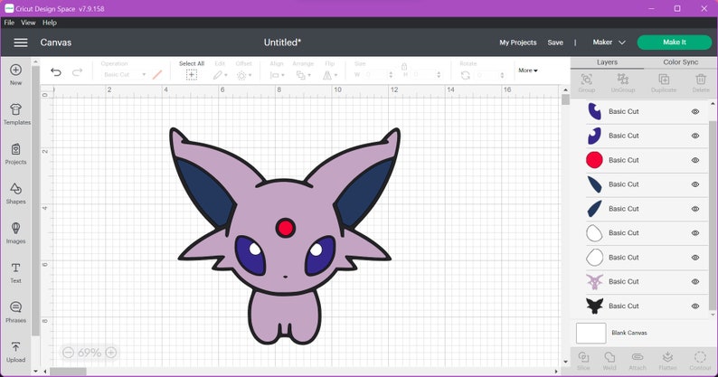 Espeon SVG - Etsy
