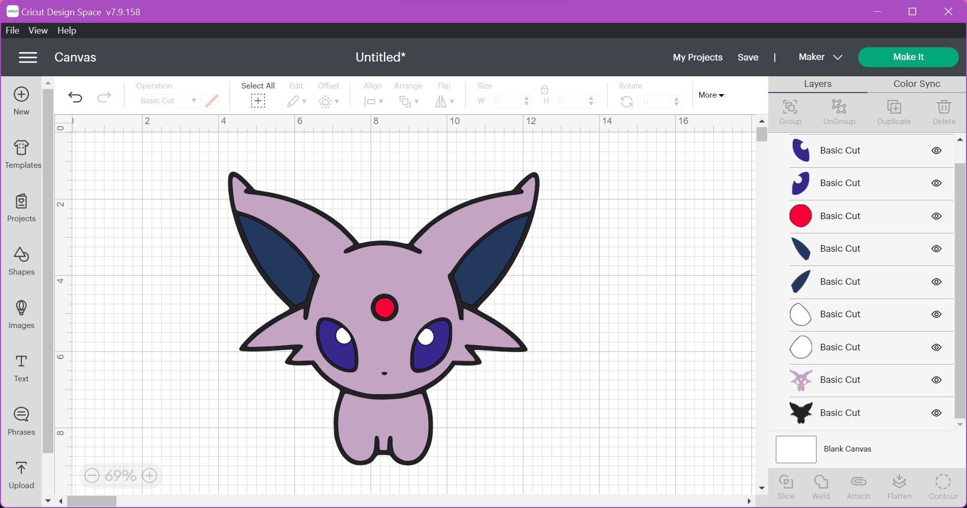 Espeon SVG - Etsy