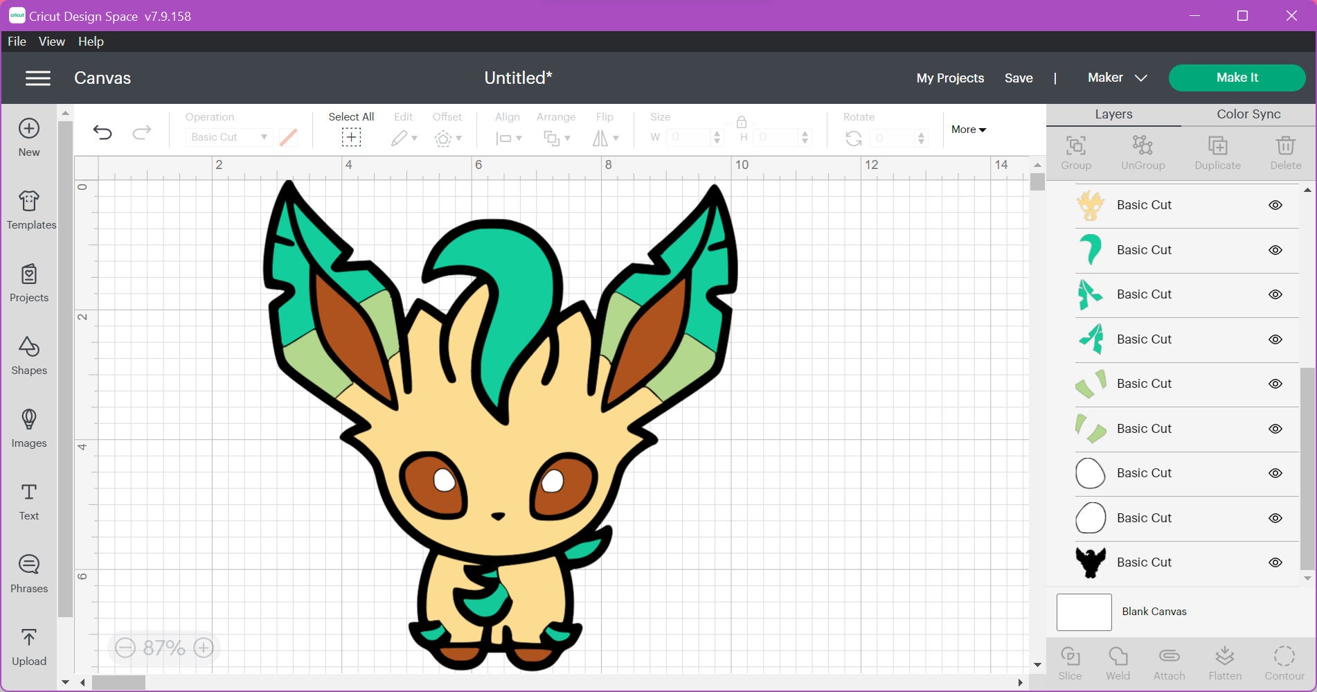 Leafeon SVG | Etsy