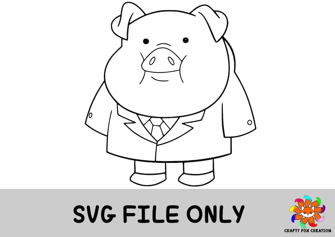 Waddles in a Suit SVG - Etsy