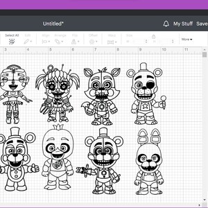 FNAF Characters SVG - Etsy