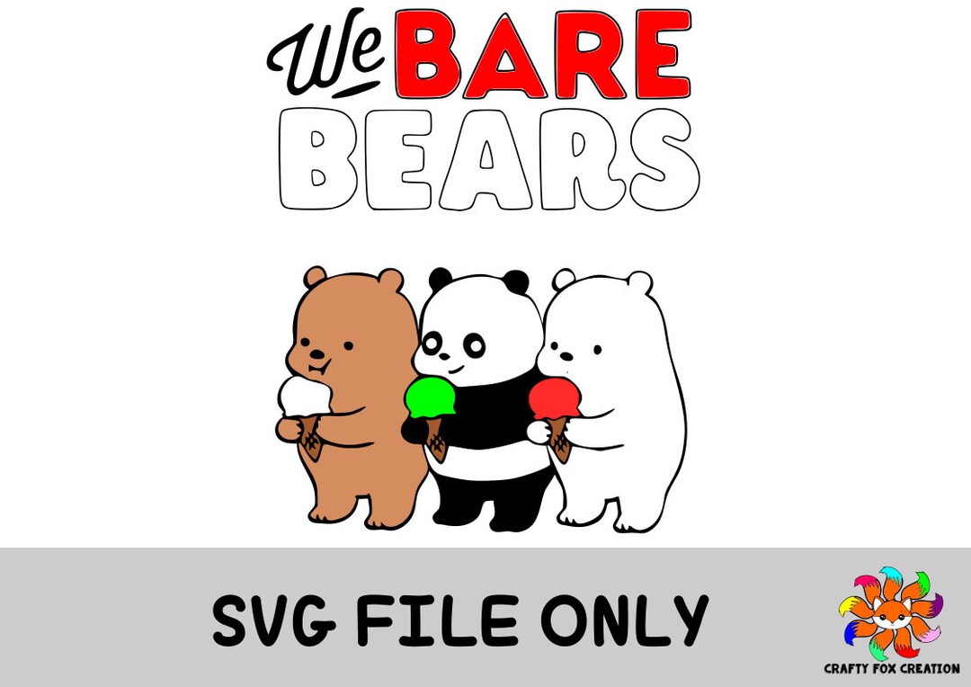 We Bare Bears SVG - Etsy México