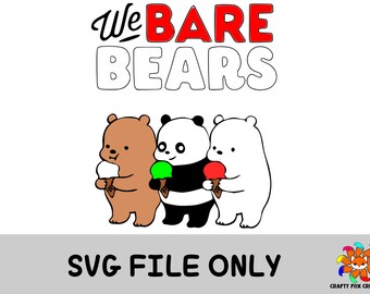 We Bare Bears Svg - Etsy