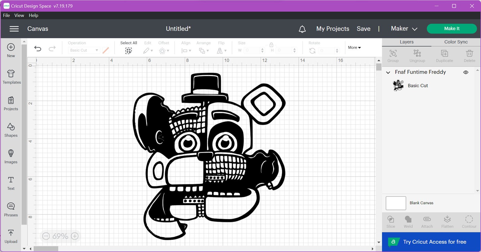 FNAF Funtime Freddy SVG - Etsy