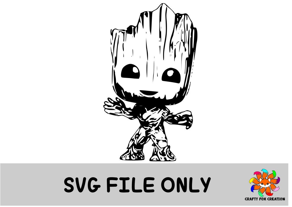 Baby Groot SVG - Etsy