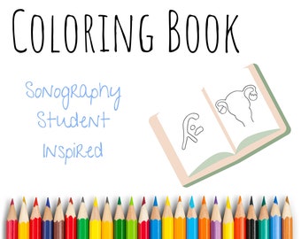 Sonographer Digital Coloring Pages/book Ultrasound Tech Sonography ...