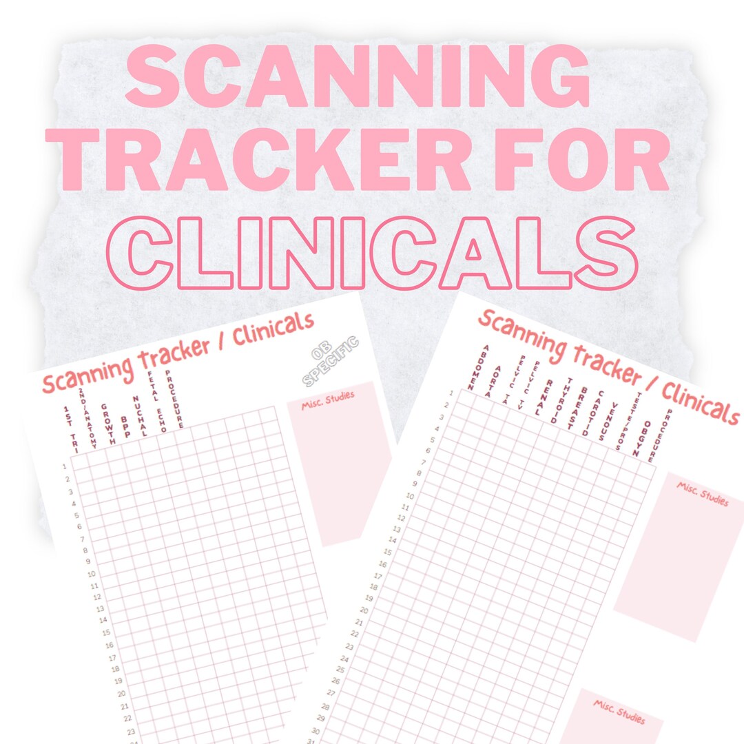 Scanning Tracker for Clinicals - Etsy