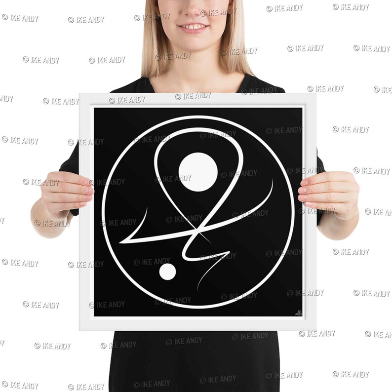 TRUE FREEDOM Sigil Framed Poster Positive Affirmation Symbol - Etsy