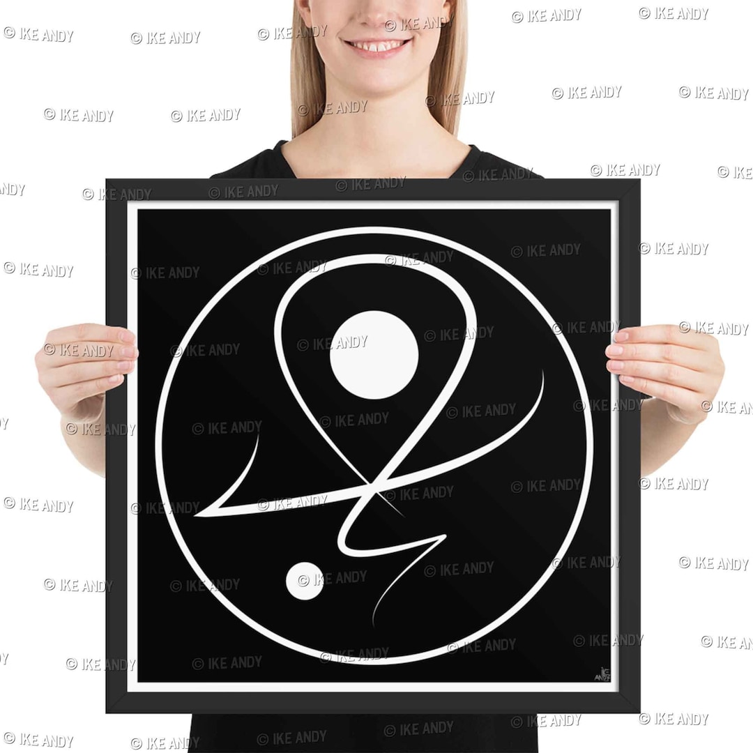 TRUE FREEDOM Sigil Framed Poster Positive Affirmation Symbol - Etsy