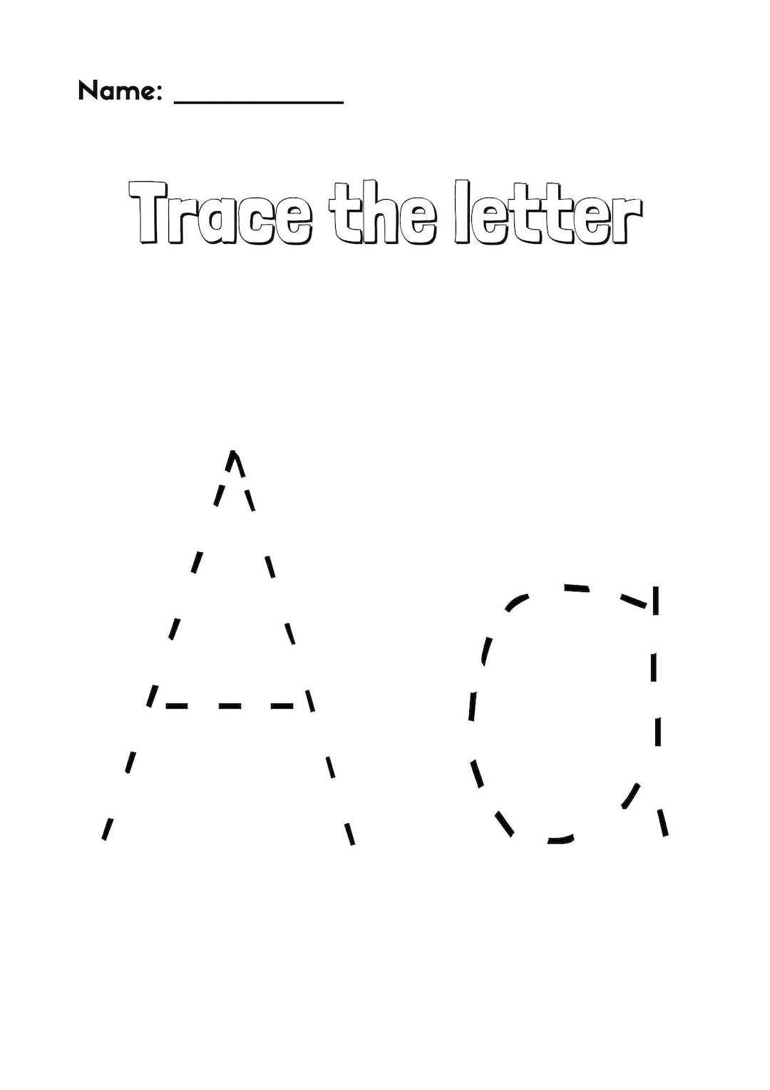 Alphabet Tracing the Letter Uppercase and Lowercase Pre-k or ...