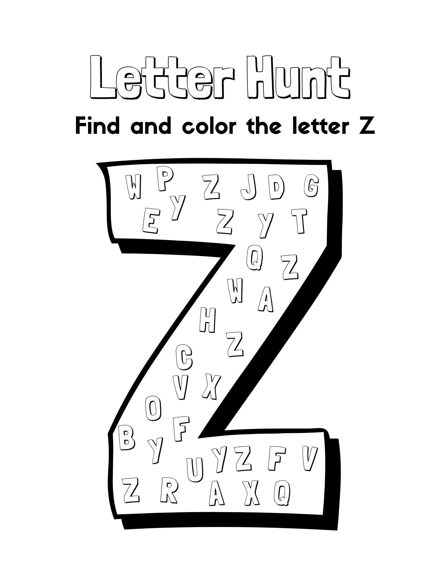 Pre-k Kindergarten Alphabet A-Z Letter Hunt Sheets - Etsy