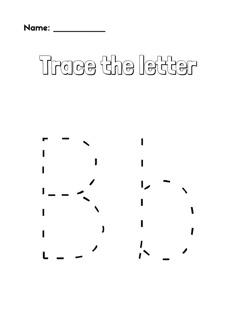 Alphabet Tracing the Letter Uppercase and Lowercase Pre-k or ...