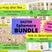 Easter Themed Library Cards for Junk Journals, Printable Journal Card ...