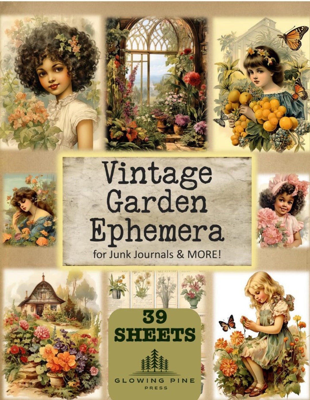 Vintage Garden Ephemera for Junk Journals, Scrapbooks + More! Over 180 ...