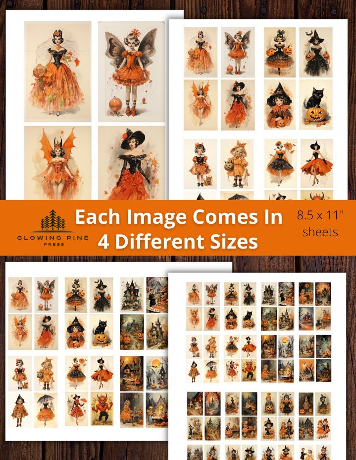 Vintage Halloween Ephemera, Vol. 2 for Junk Journals, Scrapbooks and ...