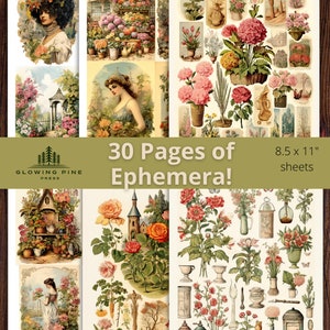 Vintage Garden Ephemera for Junk Journals, Scrapbooks + More! Over 180 ...