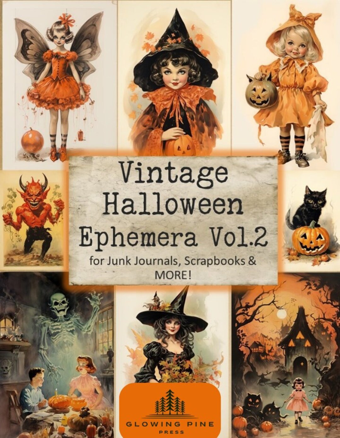 Vintage Halloween Ephemera, Vol. 2 for Junk Journals, Scrapbooks and ...