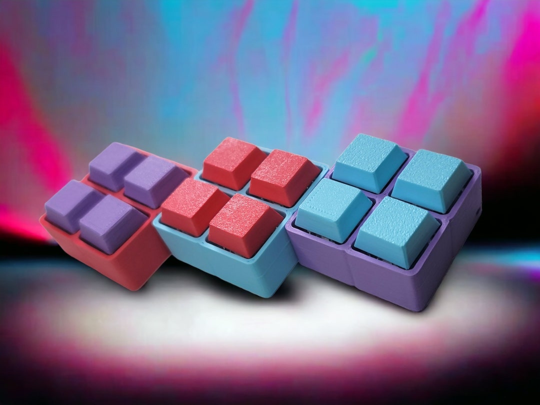 Fidget Toy SQUARE Mechanical Fidget Keyboard Fidget EDC Pocket Haptic ...