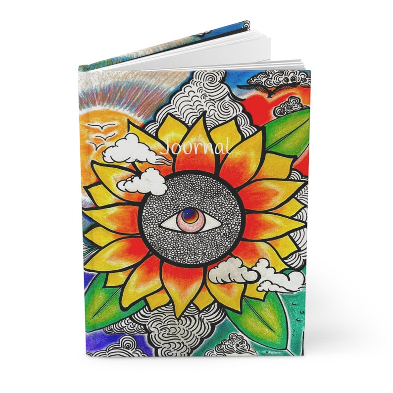 Sunrise-sunset Sunflower Hardcover Journal Matte - Etsy