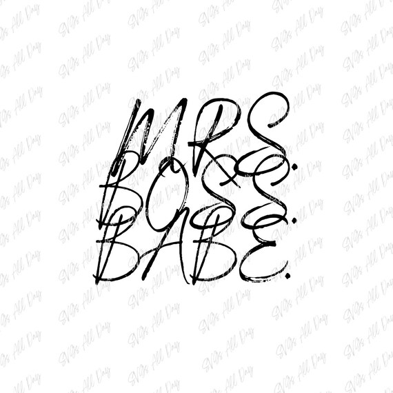 Mrs Boss Babe Svg Boss Lady Svg Motivational Svg Small | Etsy