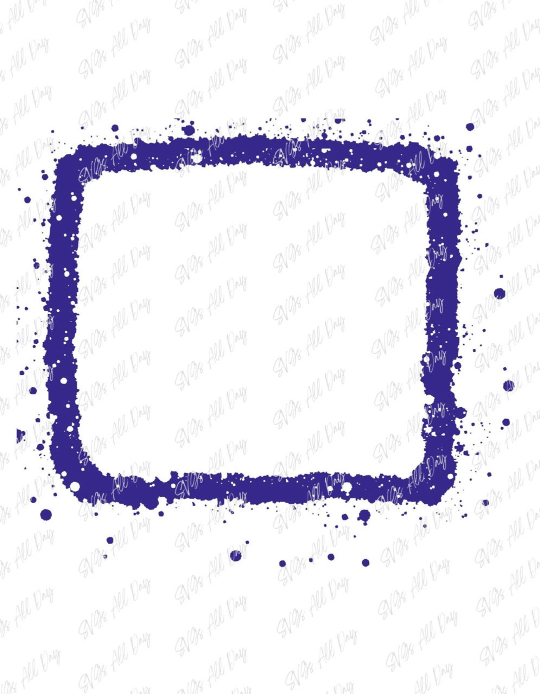 Blue Splattered Background With Bleach Effect Png Digital Download - Etsy