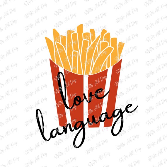 Fries Are My Love Language Fries SVG Fries Are My Love | Etsy