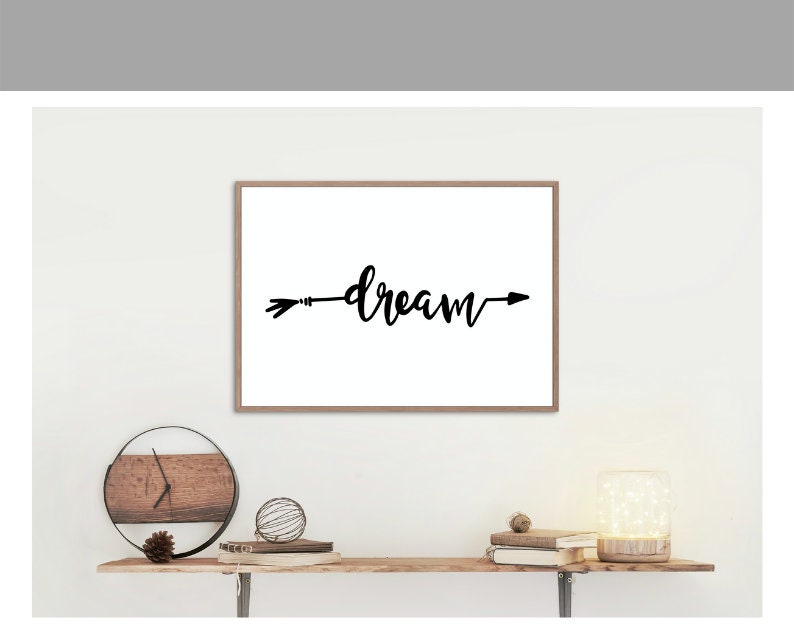 Dream : Word Art Prints | Printable Typography - Etsy
