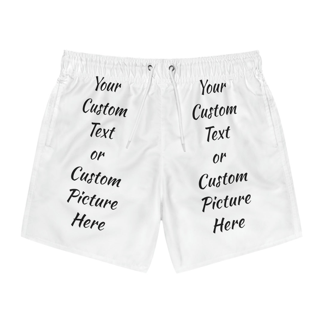 Custom Swim Trunks - Etsy