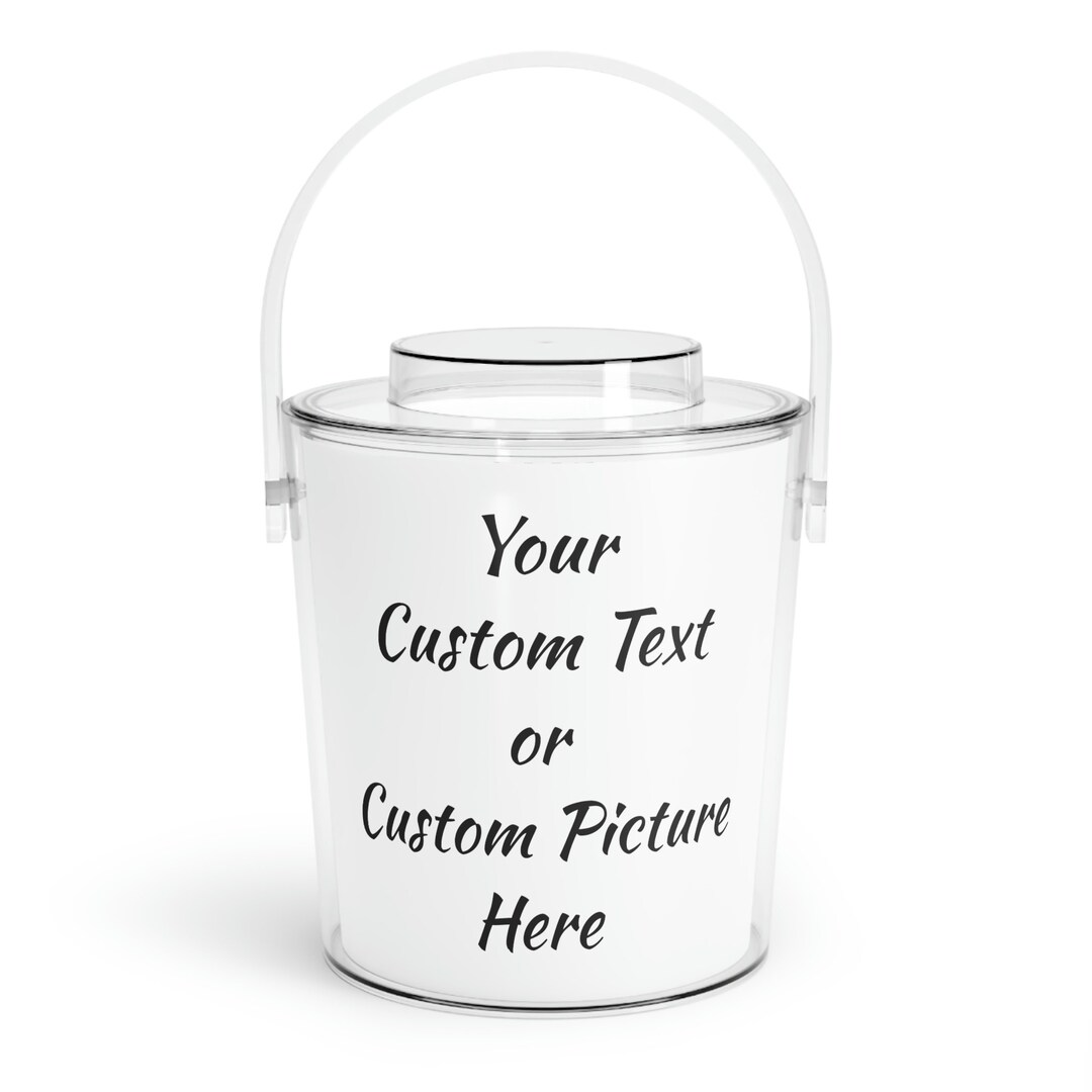 Custom Ice Bucket With Tongs - Etsy