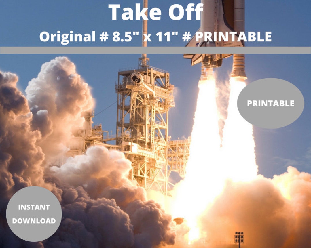 Take off : Wall Art Prints | Printable Rocket Launch, Space Launch ...