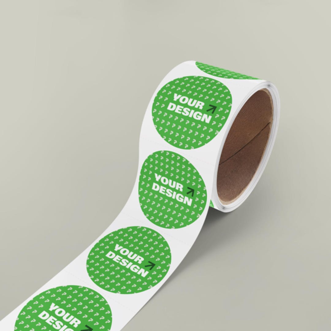 Customizable Round Sticker Label Rolls, Perfect for Party Favors, Gift ...