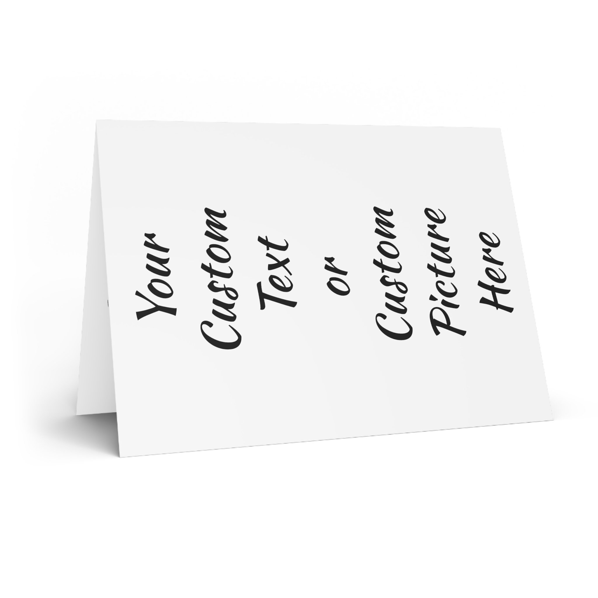 Custom Folded Greeting Cards Etsy