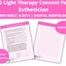 Esthetician LED Light Therapy Consent Form : Aesthetician, Esthiology ...