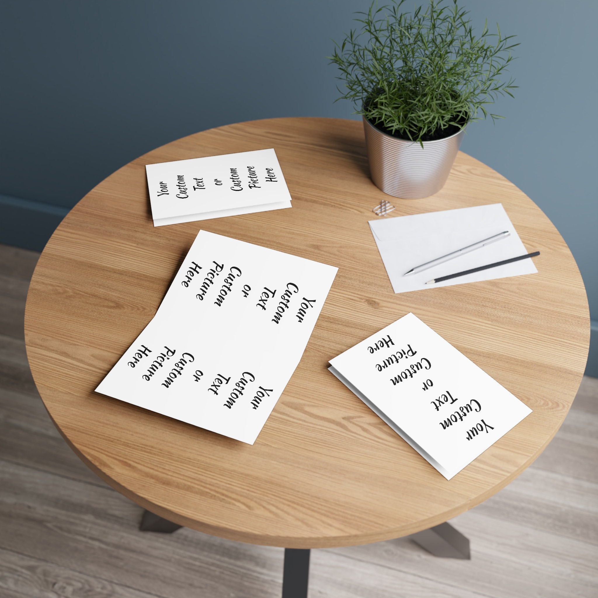 Custom Folded Greeting Cards - Etsy