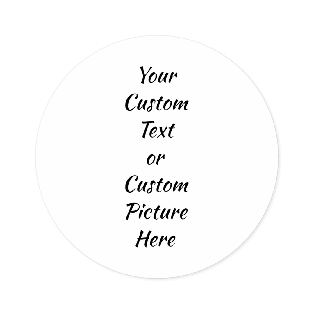 Custom Round Stickers, Indooroutdoor - Etsy