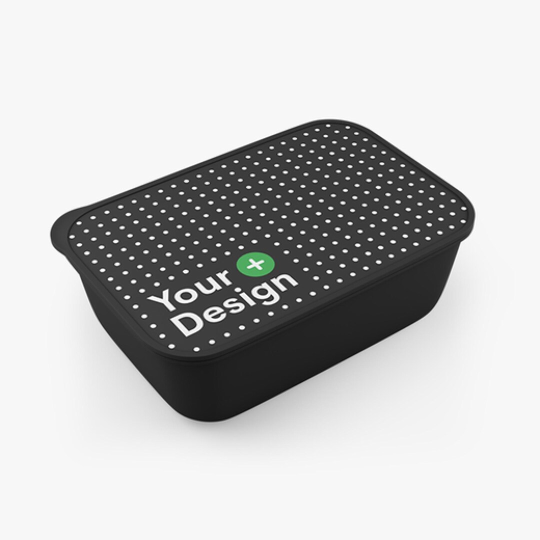Custom PLA Bento Box: Sleek Eco-friendly Lunch Container With Utensils ...