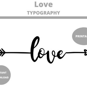 Love : Word Art Prints | Printable Typography - Etsy