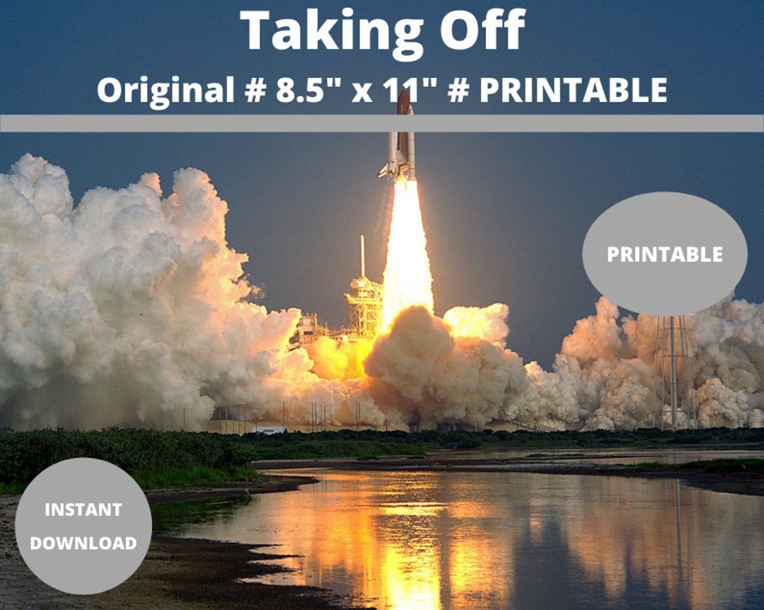 Rocket Launch Wall Art Print (PDF, PNG, JPG) - Etsy