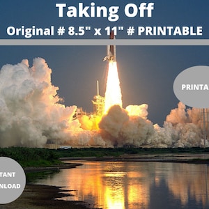 Rocket Launch Wall Art Print (PDF, PNG, JPG) - Etsy