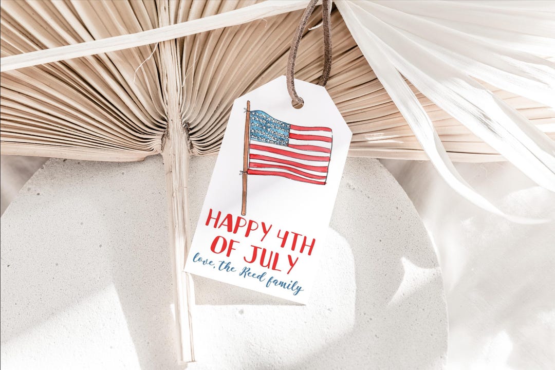 Editable 4th of July Printable Tag Template - Etsy