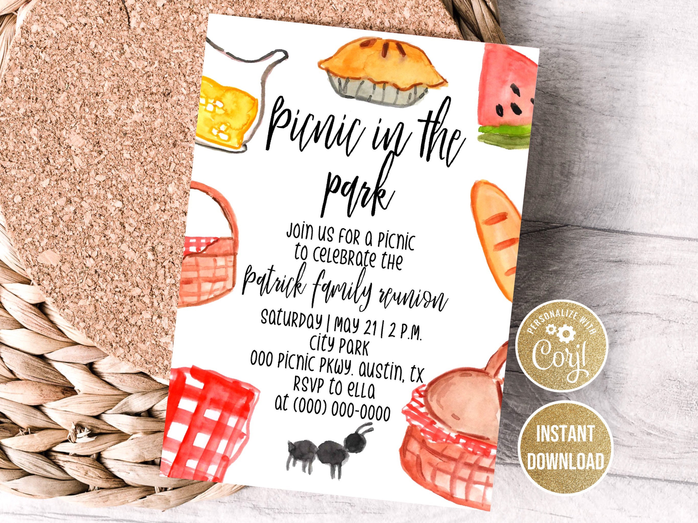Picnic Invitation Template