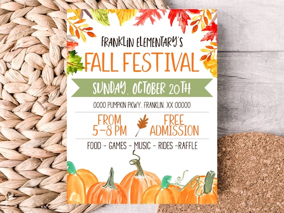 Fall Festival Flyer Templates Free