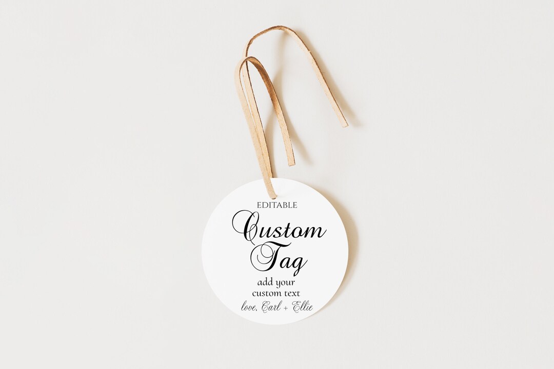 Editable Tag Template | Round Tag, Custom Tags, Printable Template ...