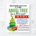 Editable Angel Tree Fundraiser Flyer Template: Editable Christmas ...